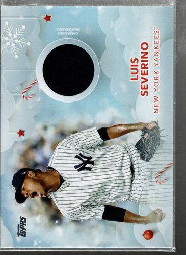B1632- 2020 Topps Walmart Holiday Relics #WHR-LS Luis Severino - NM-MT ...