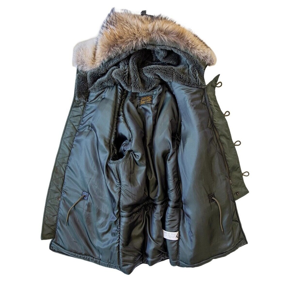 Red Tornado Winter Warm Waterproof Flight Jacket Hooded Men's Wool Coat ...