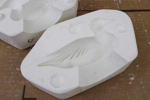 Ceramic Slip Mold 2 Piece Small Duck Decoy Animal Bird DM-670 Duncan ...