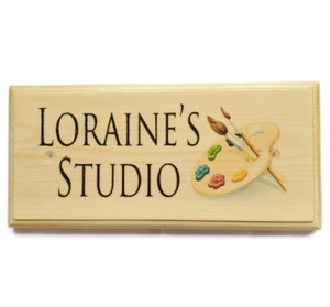 Personalised Studio Sign Art Room Craft Shed Artist Gift Painting ...