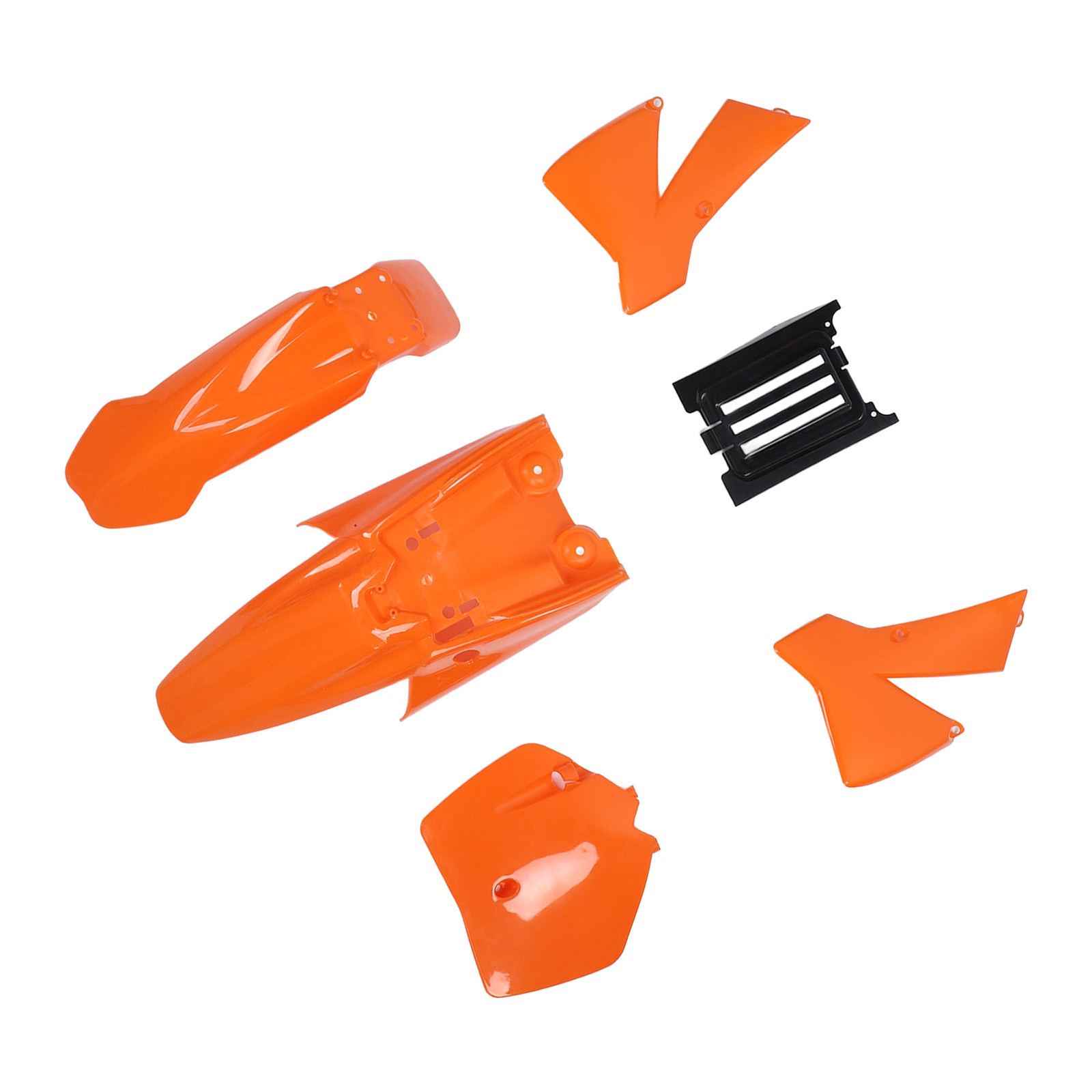 SPG Motorcycle Fairing Cover Kit Orange Front Wheel Mudguard Guard Kit ...