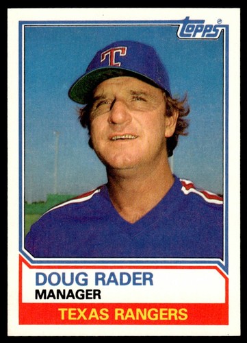 1983 Topps Traded Doug Rader Texas Rangers #91T | eBay