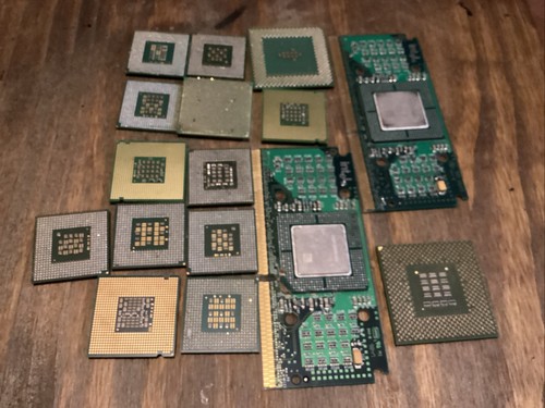 16 Pieces Lot Of Computer CPUs Chips For Gold Scrap Recovery Free ...