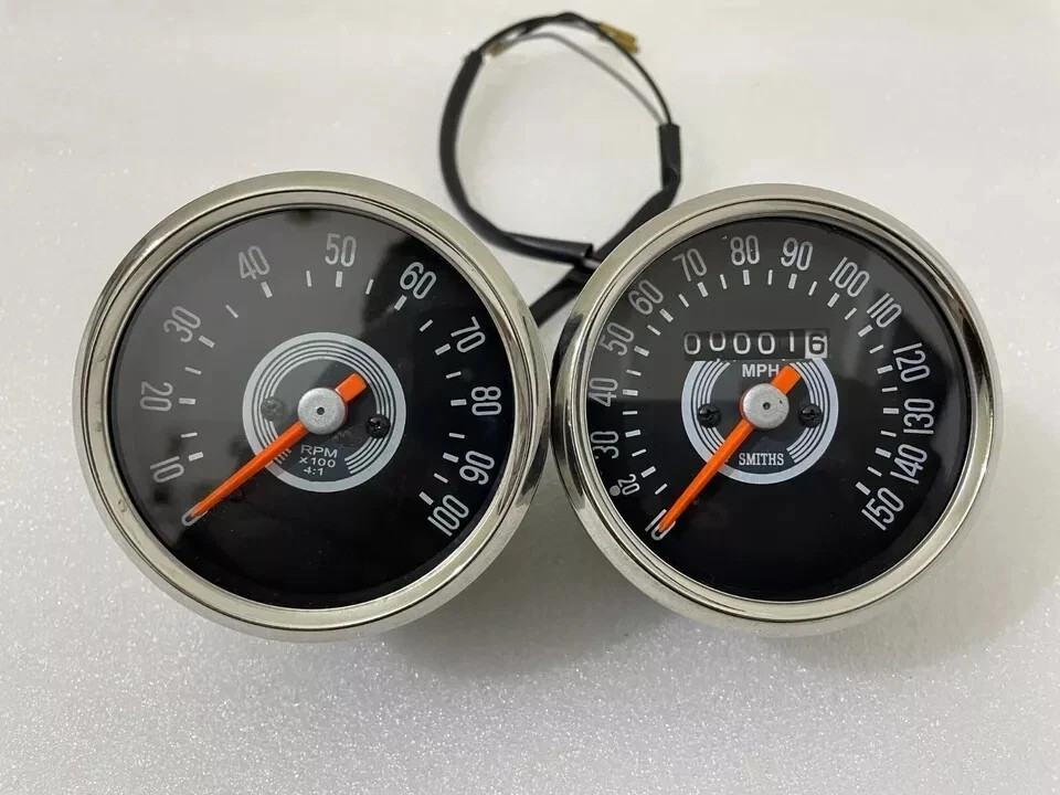 FIT FOR NORTON TRIUMPH SMITHS REPLICA 150 MPH SPEEDOMETER RPM ...