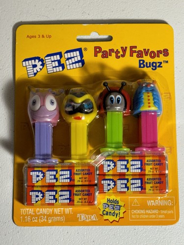 4 NEW PACKS OF TARA TOYS PEZ PARTY FAVORS BUGZ PEZ-A-SAURS TRUCKS ...