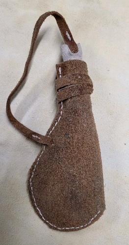 Suede Handmade Shot Bag/Pouch Round Ball, Flintlock, Black Powder ...
