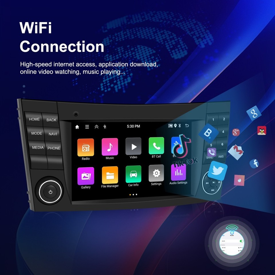 For Mercedes-Benz E-Class 2002-2008 W211 W219 GPS Navi Carplay Android ...