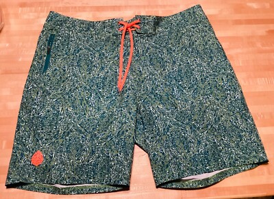 STIO CFS Men’s Board Green Shorts Poly Stretch 10" Inseam Style 2330 Sz ...