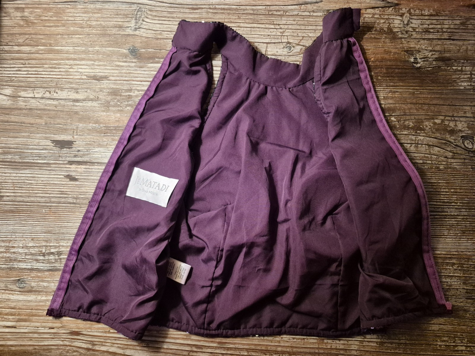 NWOT Cruise wear Party Fun Sequin Silk Top Je Matadi Purple Size L, 35 ...