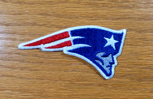 New England Patriots Patch Iron On Vintage NFL Football Blue Small ...