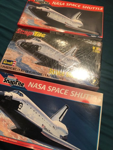 Vintage Monogram 1984 NASA Space Shuttle Snap Tite Model Kit 1110 Age 8 ...