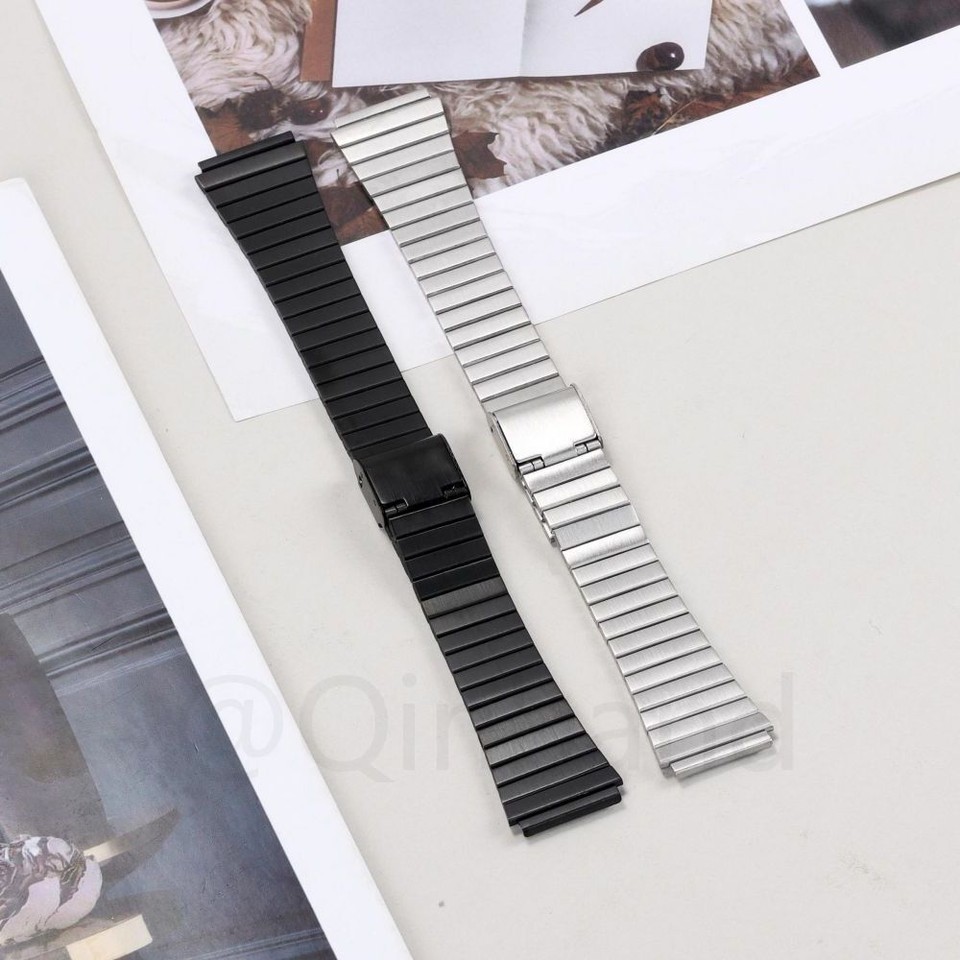 Vintage Watch Band for Casio A158 A168 Block Bracelet 18mm 20mm Strap ...