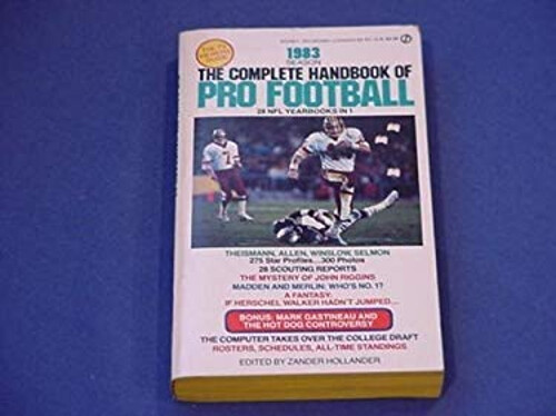 The Complete Handbook of Pro Football 1983 Mass Market Paperbound ...