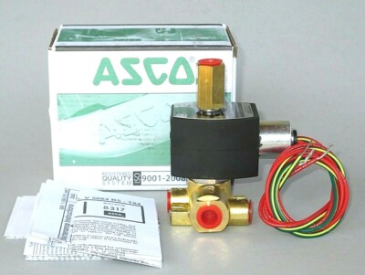 ASCO Solenoid Valve EF8317G035 1/4" NPT 3-Way 24VDC Explosion-Proof ...