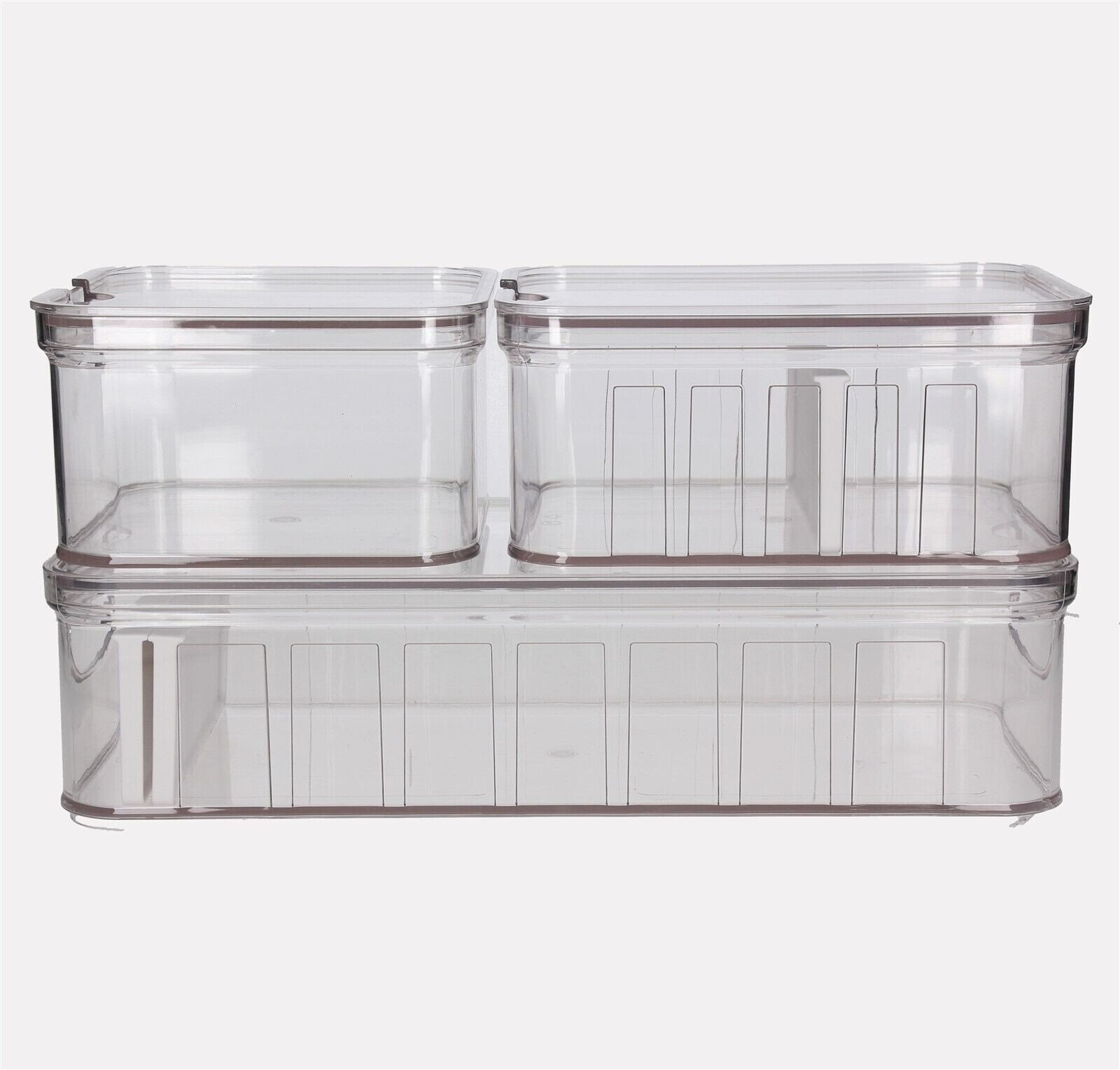iDESIGN Fridge Bins (Set of 6) Modular and Stackable New | eBay