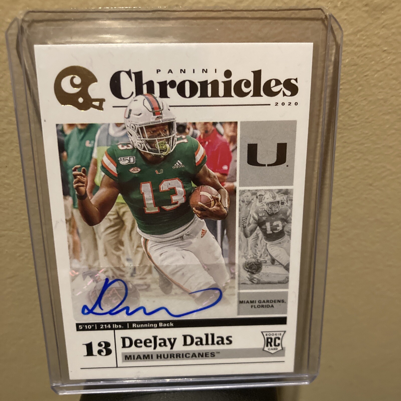 2020 Panini Chronicles Deejay Dallas Rookie Card RC #6 Auto Miami ...