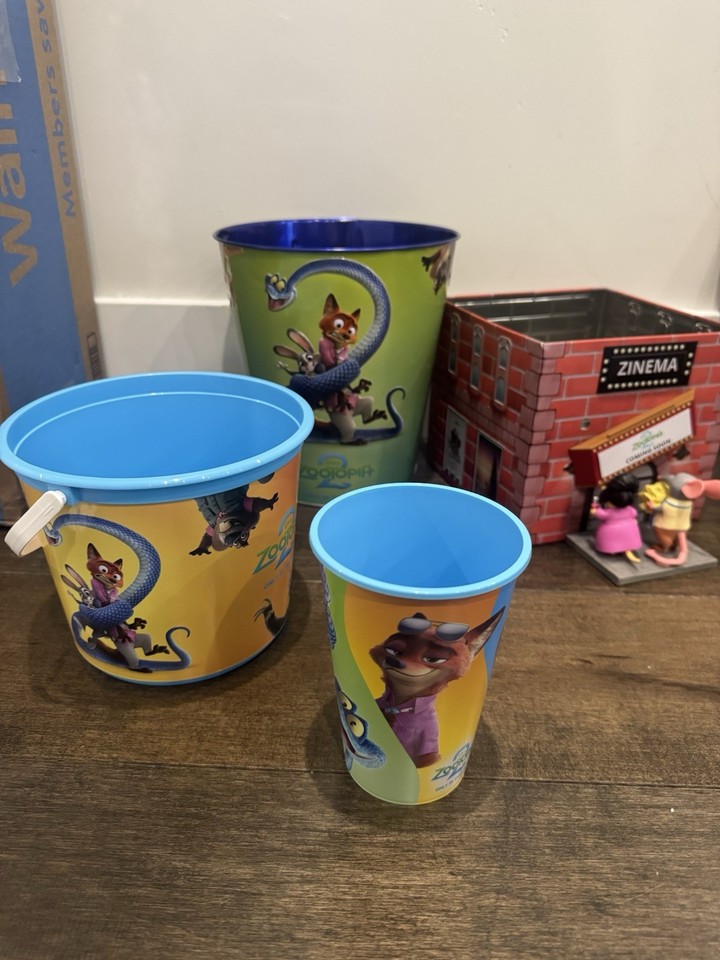 Zootopia 2 2025 Cup, Straw Tumbler, Popcorn Buckets And More …..LOT OF ...