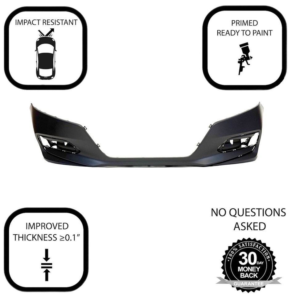 Front Bumper Cover for 2018-2020 Honda Accord EX LX SE 04711TVAA00ZZ ...