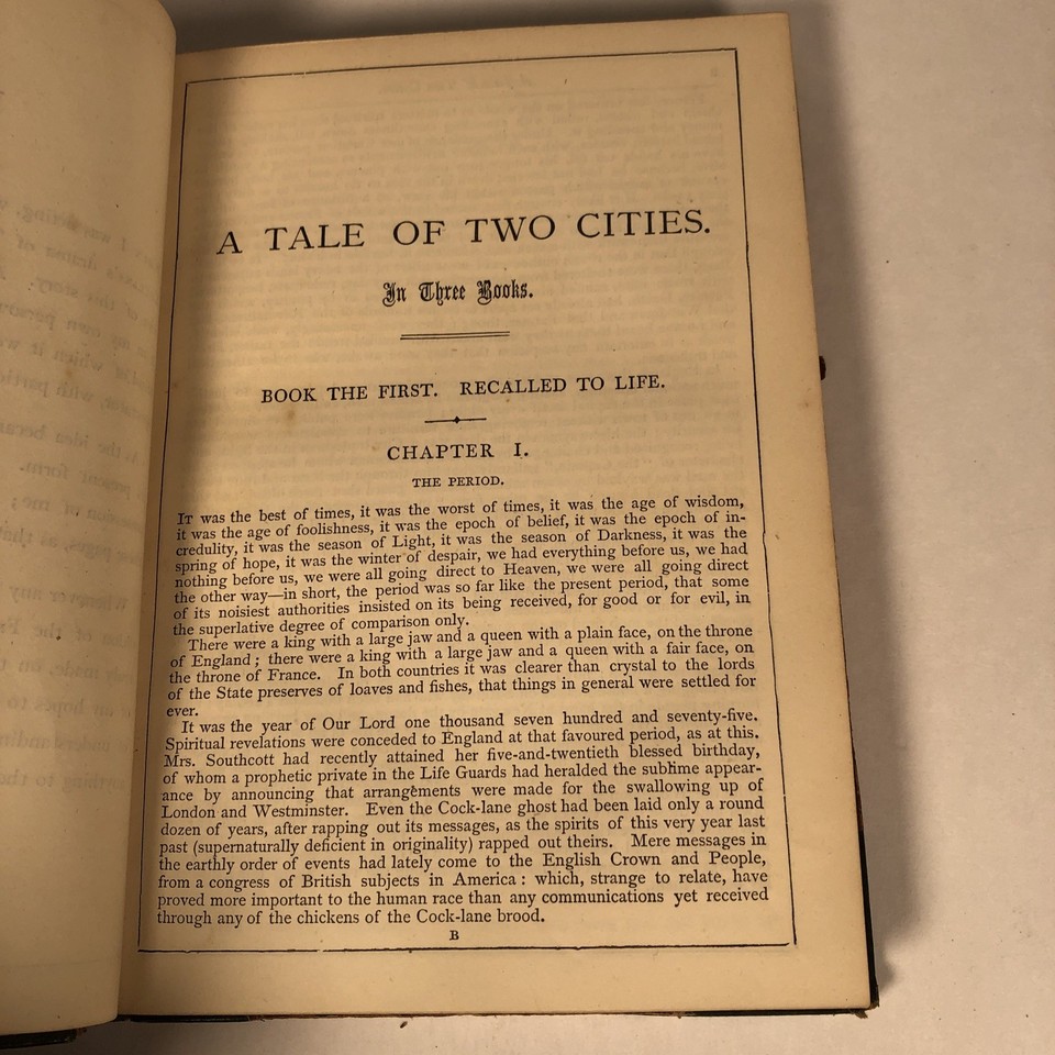 Charles Dickens - A Tale Of Two Cities 1st Edition Early Printing ...