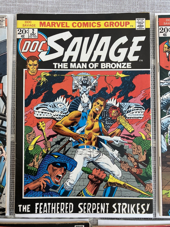Doc Savage Bronze Age High To Mid Grade Lot Of 9 (2,3,5,6,6,7,8 GS 1 ...