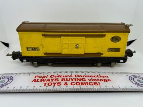 Pre-War Lionel Lines 814 Furniture Box Car Yellow With Brown Roof "O ...