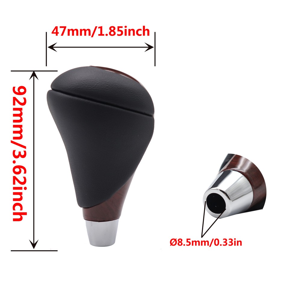For Lexus Shift Knob RX GS ES LS IS Wood-Leather Brown Gear Shifter ...