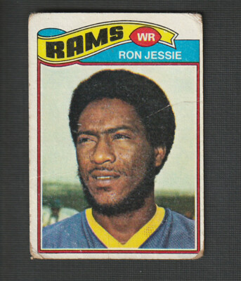1977 Topps Football Card Ron Jessie #493 Los Angeles Rams. Low Grade ...