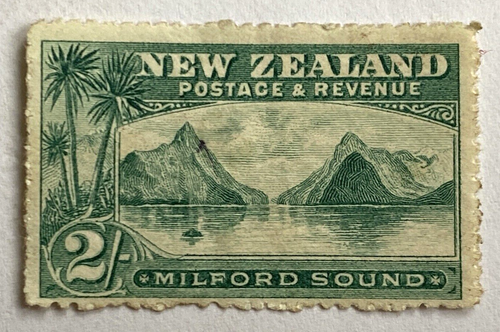 New Zealand Scott 119 1902 Milford Sound Watermark | eBay