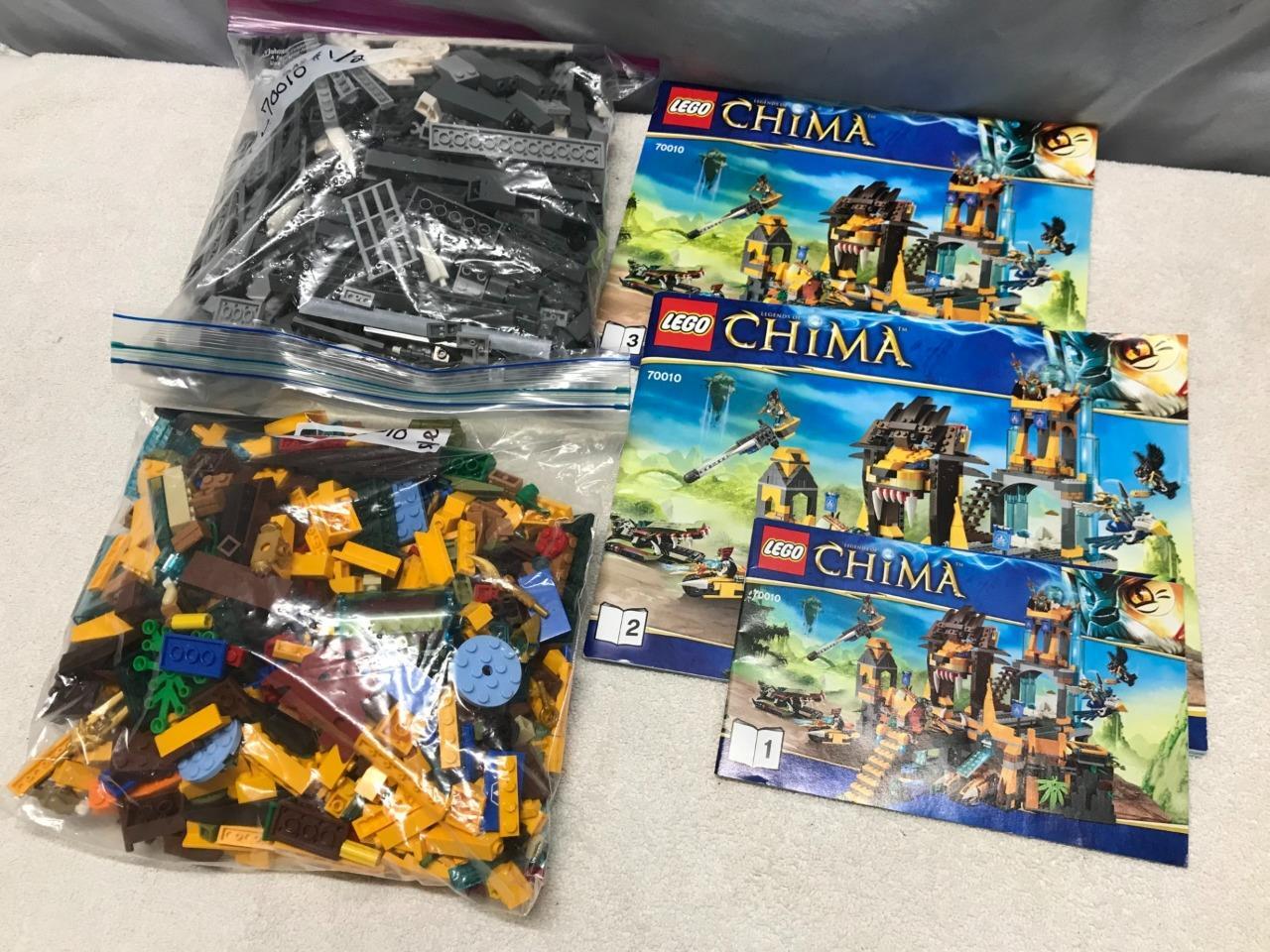 LEGO Legends of Chima LIONS CHI TEMPLE # 70010 Complete w/Instructions ...
