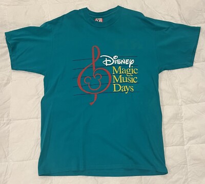 Vintage Disney Designs Magic-Music-Days Shirt One Size 90s Single ...
