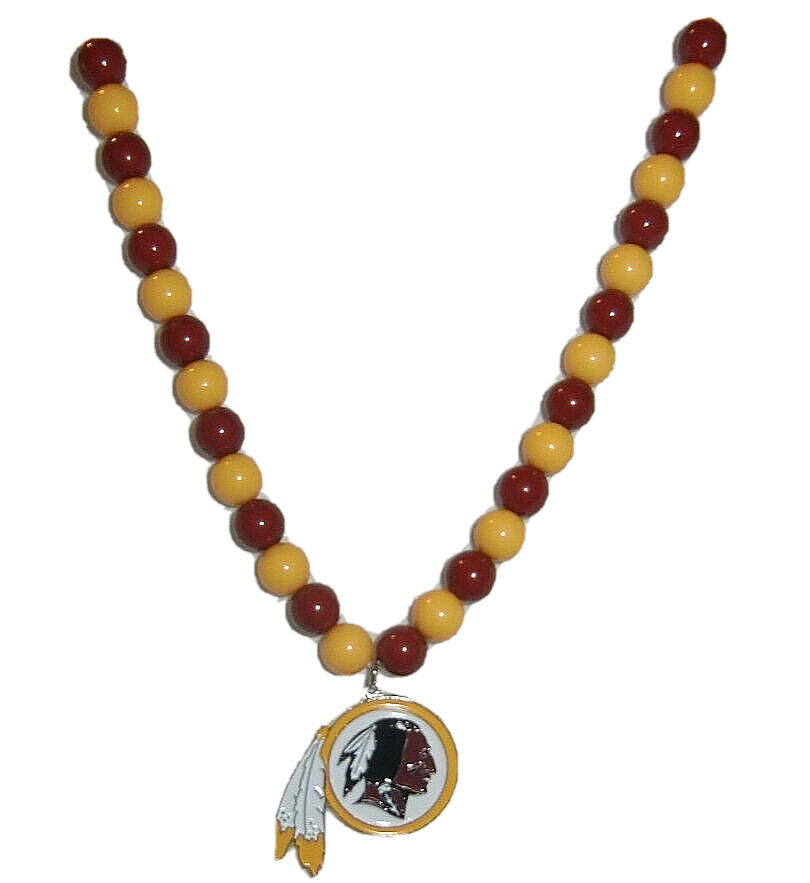 Washington Redskins Fan Bead Necklace w/ Team Logo - NFL Football | eBay