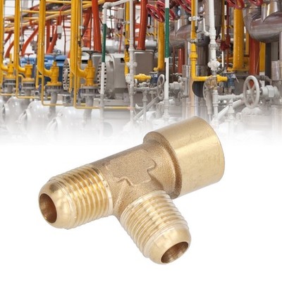 3‑Way Valve Adapter 1/4 Durable Sturdy Fine Processing Spiral Brass ...