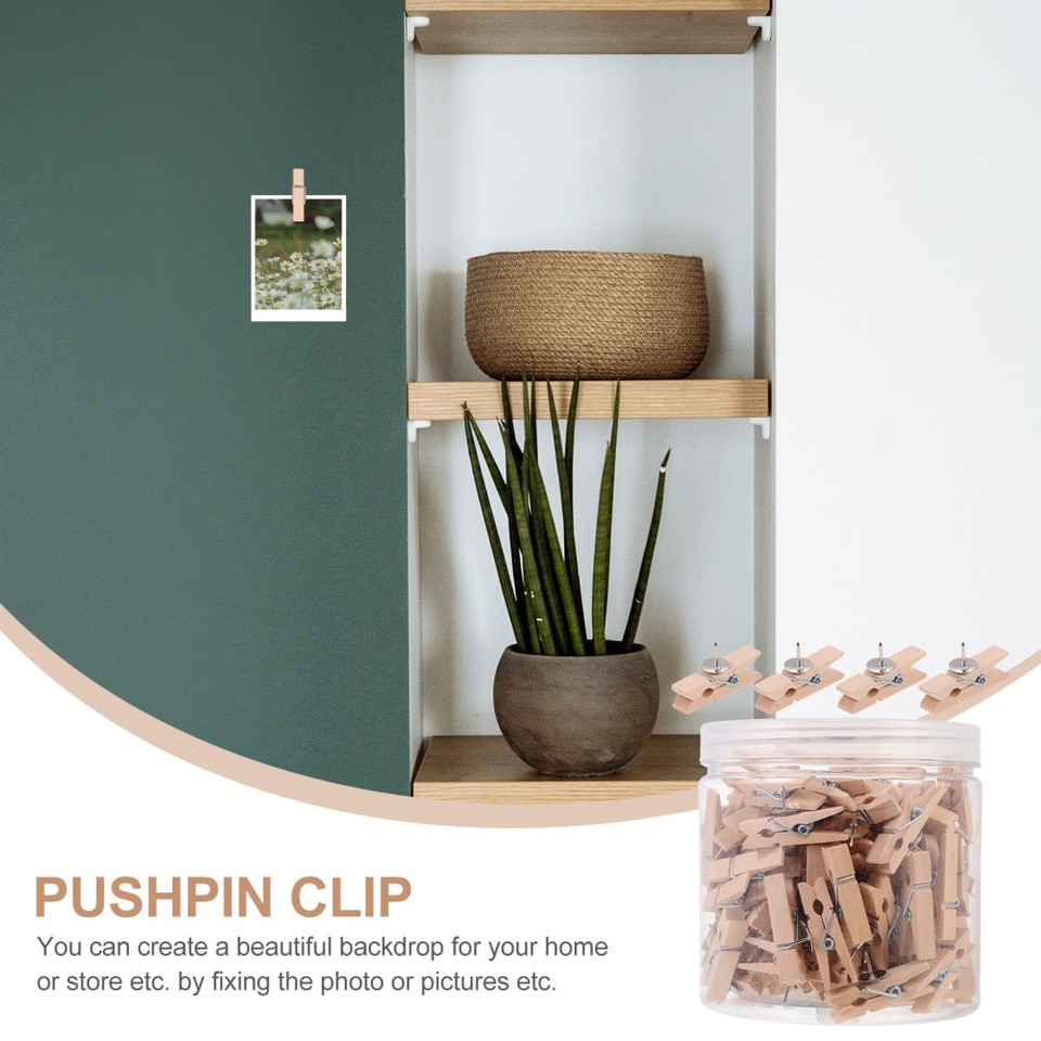 Decorative Push Pin Hanging Photo Holders Clips Bulletin Board Clamps ...