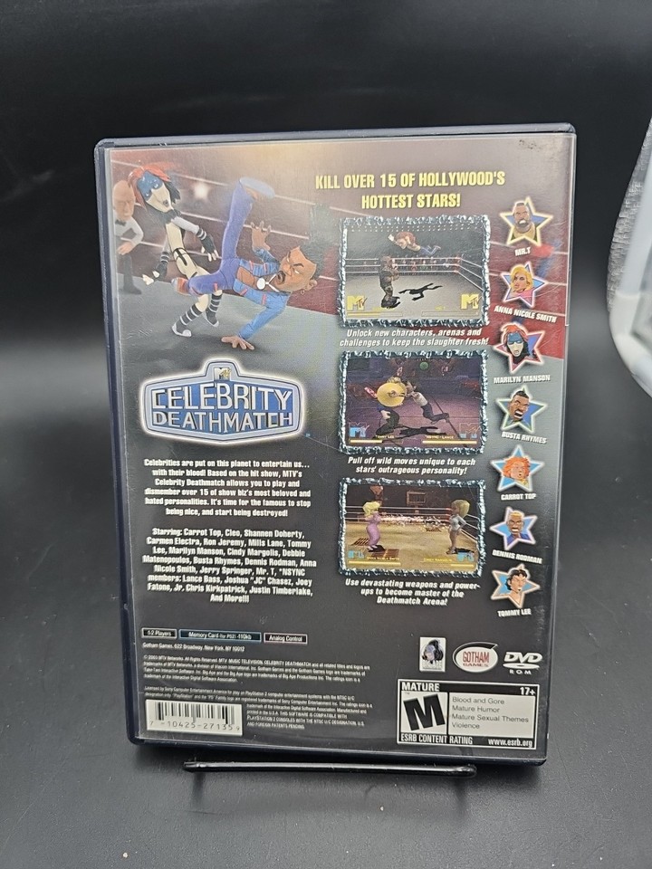 MTV Celebrity Deathmatch PS2 PlayStation 2 Complete CIB (Tested) | eBay