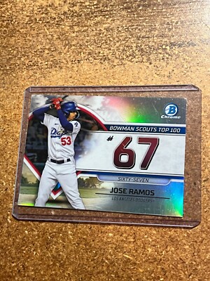 2023 Bowman Chrome Baseball Scouts Top 100 # BTP-67 Jose Ramos | eBay