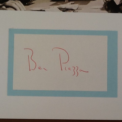 Ben Piazza SIGNED Paper Photo Movie TV Actor Gary Cooper Mask Clean ...