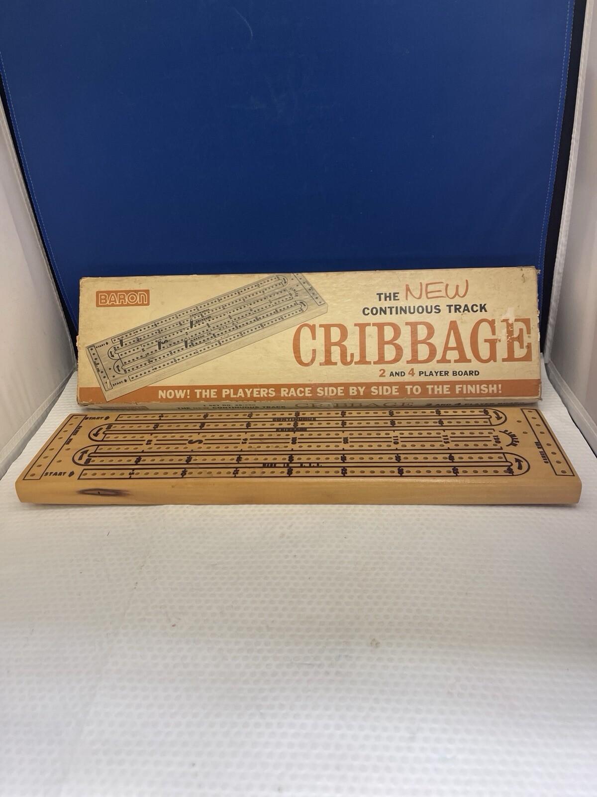 BARON CONTINUOUS TRACK CRIBBAGE BOARD SET NO. 28/250 IN BOX 2 & 4 ...