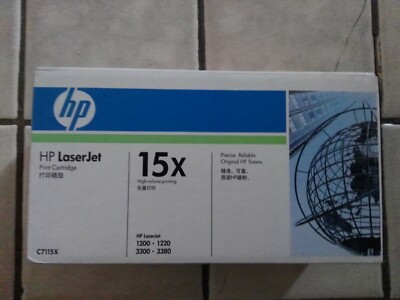 Genuine HP 15X C7115X HIGH YIELD Black Toner 1000 1005 1200 1220 3300 ...