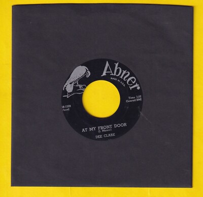 Dee Clark US soul/pop 45rpm single - Cling a Ling / At My Front Door ...