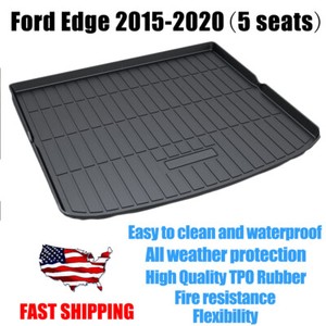 Fits for Ford Edge 2015-2020（5 seats）Car Rear Cargo Boot Trunk Liner ...