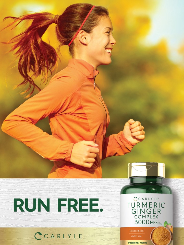 Turmeric Curcumin & Ginger Complex 3000mg | 120 Softgels | by Carlyle ...