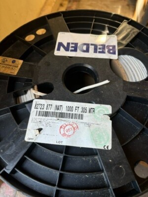 Belden 82723 877 (NAT) 1000ft, 2 Pairs, 22 AWG Shielded, Plenum Cable ...
