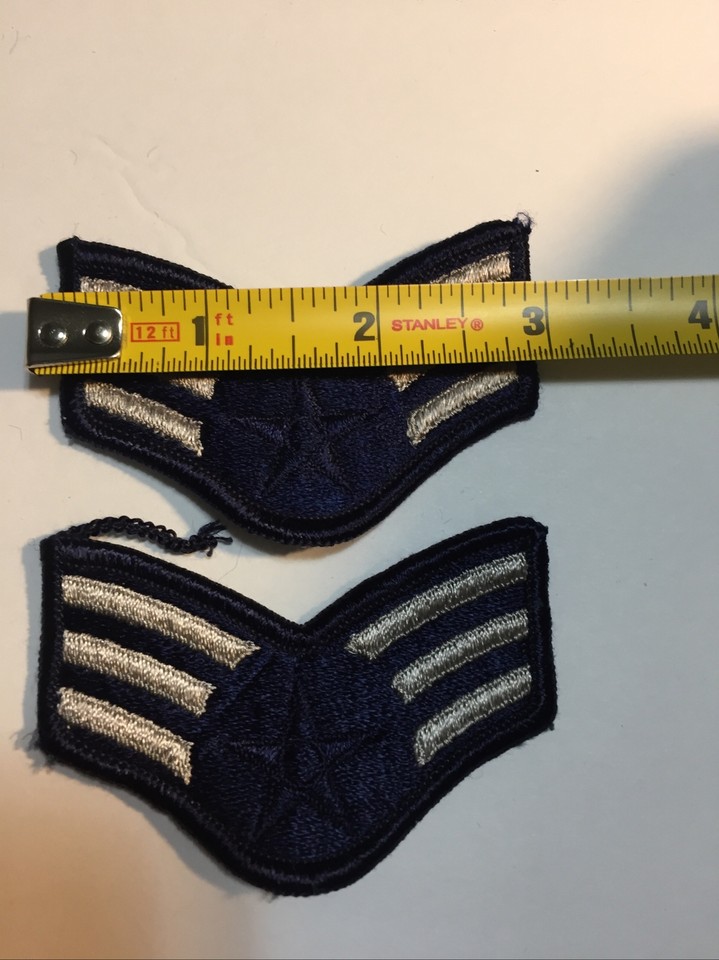 United States Air Force Senior Airman E4 Patch USAF Rank Insignia SrA ...