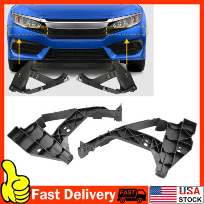 For Honda Civic Sedan 16-21 Front Headlight Bumper Brackets Mount ...