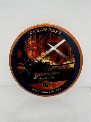 Indiana Jones Adventure 25th Anniversary AP Button Disneyland Resort | eBay