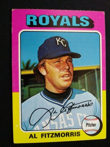 1975 Topps Baseball Card # 24 Al Fitzmorris - Kansas City Royals SP | eBay
