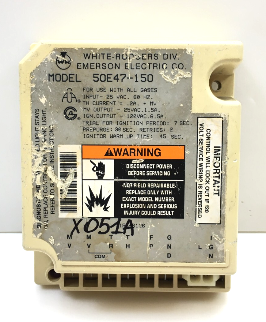 White Rodgers 50E47-150 Furnace Control Circuit Board used #X051A | eBay
