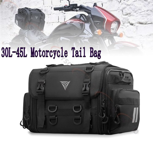 30L-45L Motorcycle Large Riding Bag Waterproof Tail Bag Saddle Luggage ...