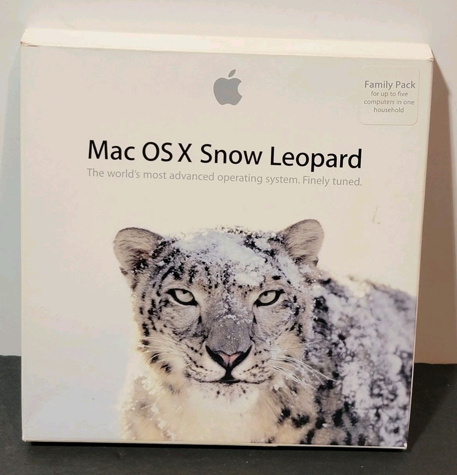 Apple Mac OS X Snow Leopard Version 10.6 Disc 2Z691-6428-A + Family Pack | eBay