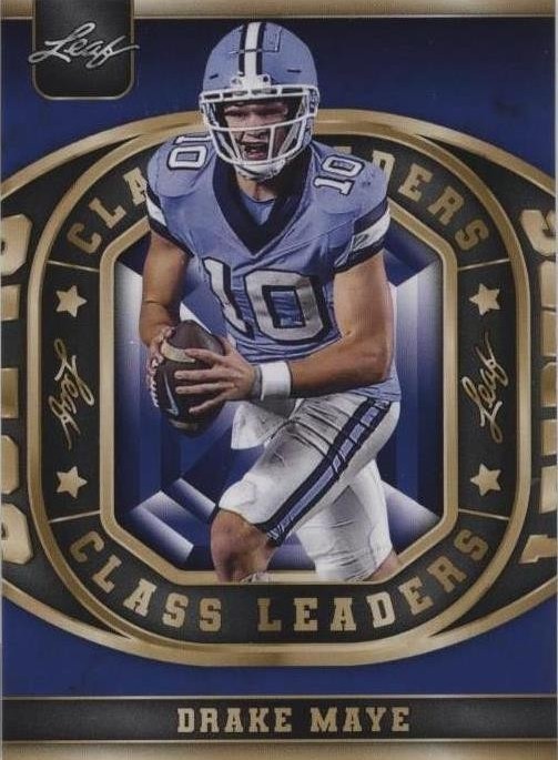 2024 Leaf - Class Leaders Drake Maye #CL-4 Blue (RC) for sale online | eBay